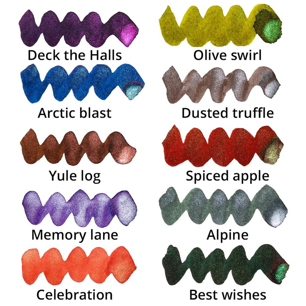 Diamine Inkvent Green Edition Shimmer Alpine Mürekkep – Panter Kırtasiye